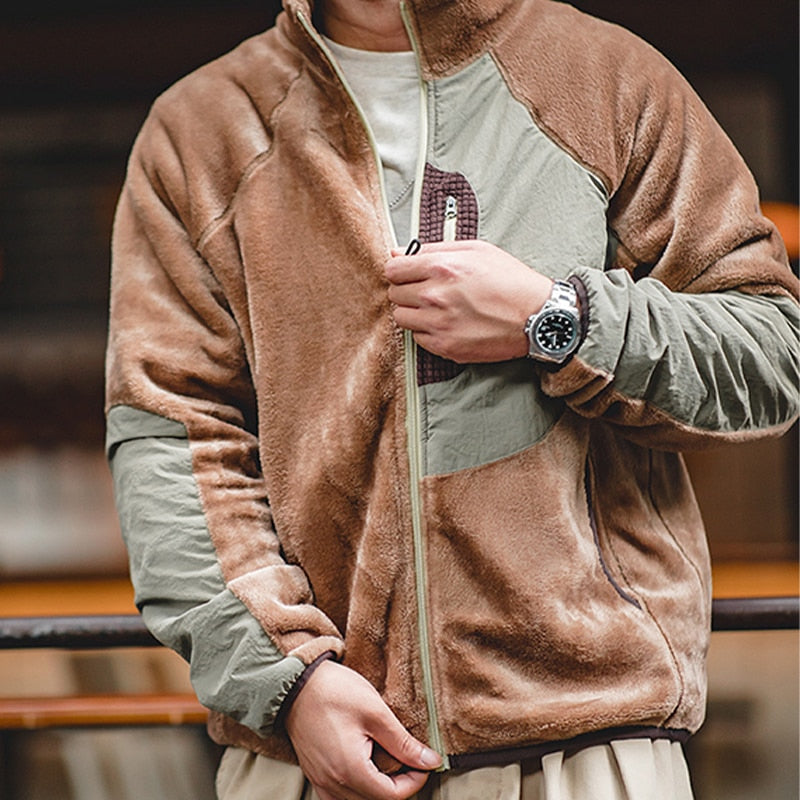 Polar Fleece Color-blocking Jackets – myMUCHO