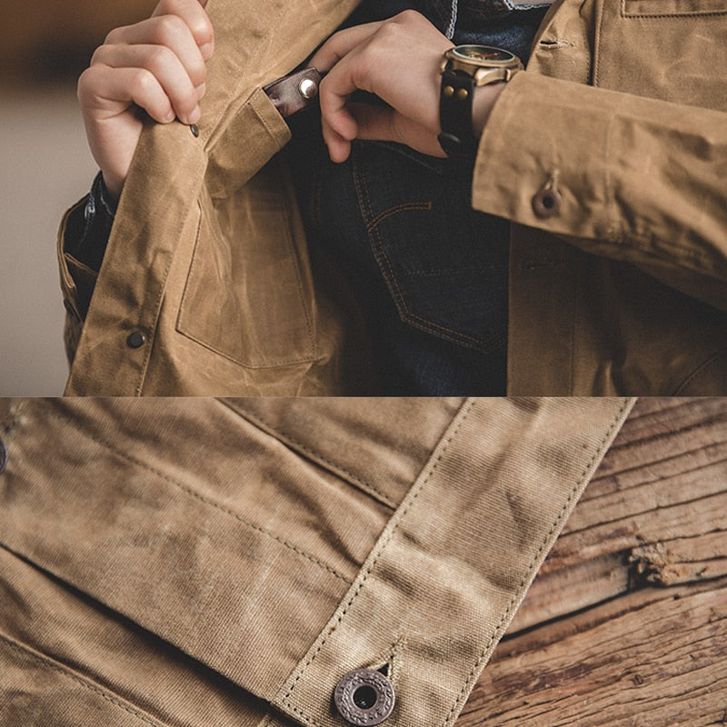 Canvas Oil Wax Amekaji Jacket – myMUCHO